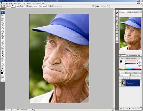 Dramatic Wrinkles - Photoshop Tutorials